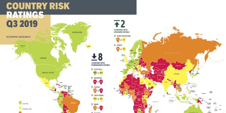 Country risk ratings Q3 2019 - FutureCFO